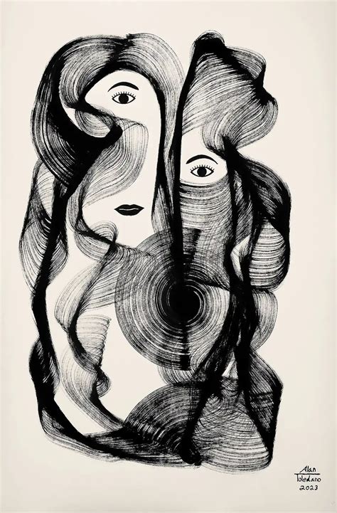 Faces In Abstract We See And Know By Alan Toledano Weart