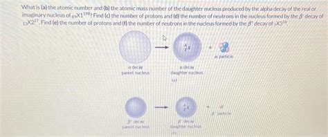 Solved What Is A The Atomic Number And B The Atomic Mass Chegg