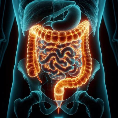 Bactéria Anatomia Intestinal Foto Premium