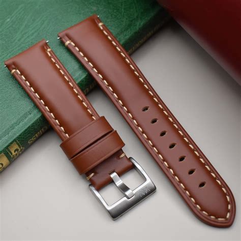 Handmade Brown Full Grain Leather Watch Straps Watch And Strap Co
