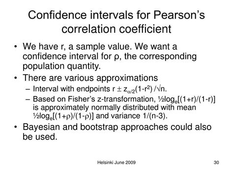 Ppt Confidence Intervals And Hypothesis Tests Statistical Inference
