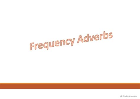 Frequency Adverbs Français Fle Powerpoints