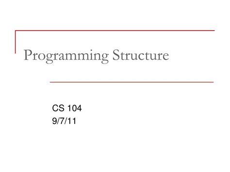 PPT Programming Structure PowerPoint Presentation Free Download ID 2526507