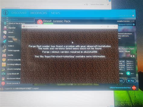 Please Help Forge Version R Minecraft