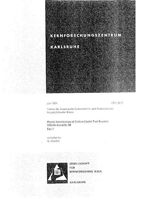 Pdf Physics Investigations Of Sodium Cooled Fast Reactors Dokumentips