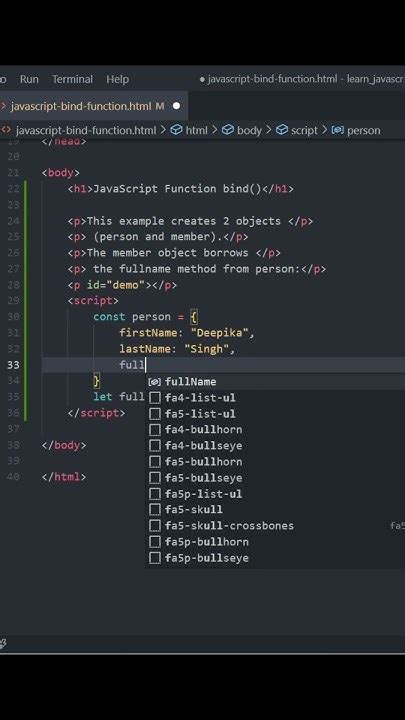 Bind Function In Javascript Bind Function Javascript Shorts Youtube