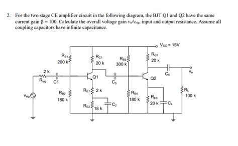 Circuit Diagram Of Rc Coupled Amplifier