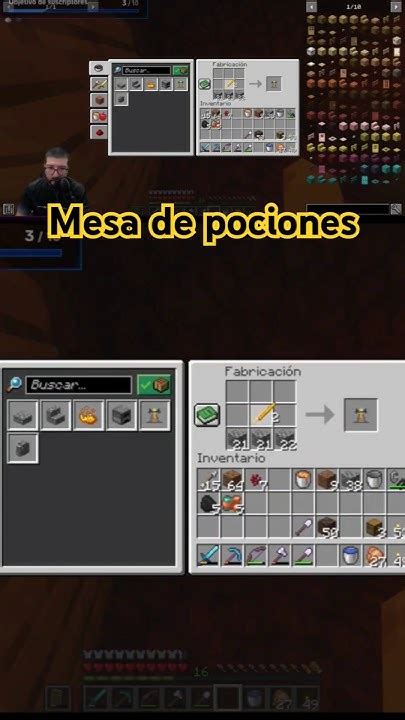 Crafteo De Mesa De Pociones En Minecraft Minecraft Shorts Youtube