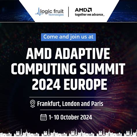 Logic Fruit Technologies On Linkedin Amd Adaptivecomputing Innovation Techsummit Logicfruit
