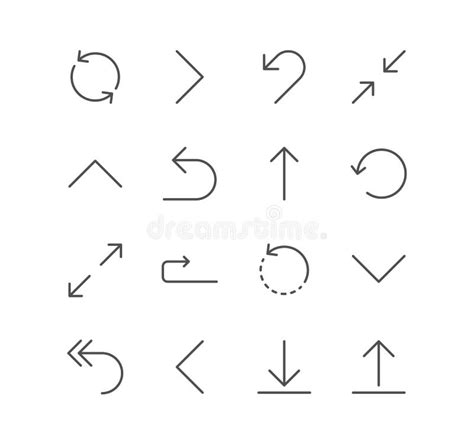 Set Of Arrow And Navigation Icons Size Scale Decrease Edit Resize