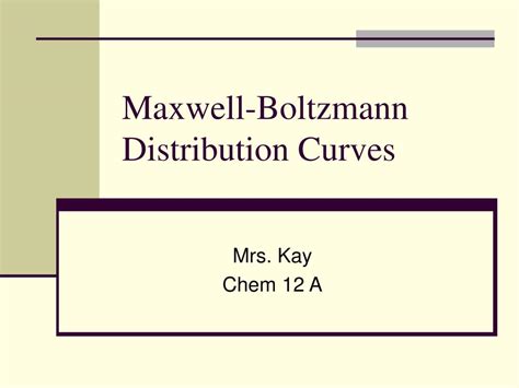 Ppt Maxwell Boltzmann Distribution Curves Powerpoint Presentation Free Download Id 868783