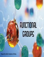 MODULE PART Functional Groups Pdf Prepared By Ria M Alcantara M Chem What Are