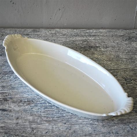 French White Ceramic Dish Baran De Bordeaux French Antiques And Interiors