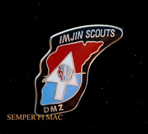 Imjin Scout Dmz Hat Pin Us Army 2nd Infantry Division 2nd Id Imjin