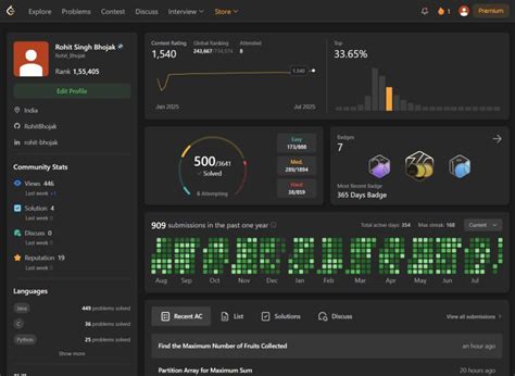 Mastered Dynamic Programming On Leetcode 500 Problems Down Rohit