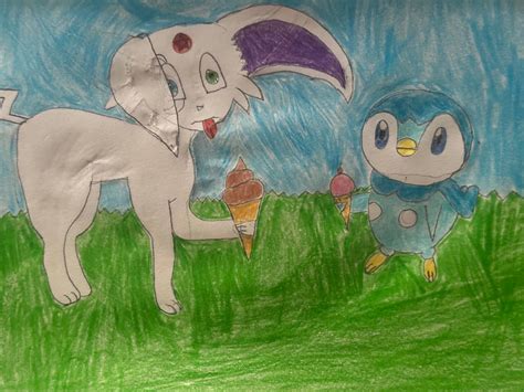 Ghost And Coco Eating Ice Cream By Ghosttheespeon On Deviantart