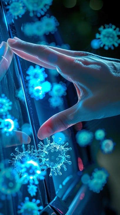 Free Virtual Virus Interaction Image Technology Virus Digital Download At Stockcake