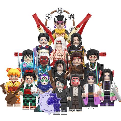 Lego Anime Demon Slayer Kamado Tanjiro Bloco De Montar Kimetsu No Yaiba