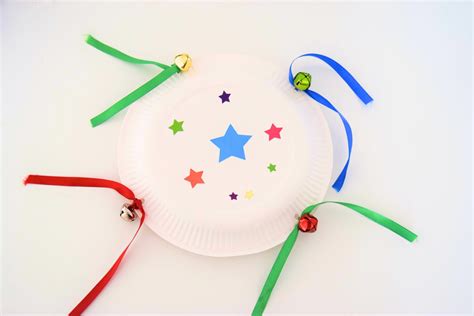 Diy Tambourine Paper Plate Craft Sticky Mud And Belly Laughs