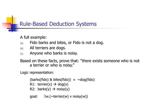 Ppt Rule Based Deduction Systems Powerpoint Presentation Free