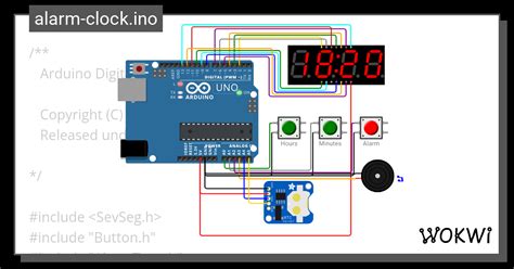 Alarm Clock Wokwi Esp32 Stm32 Arduino Simulator