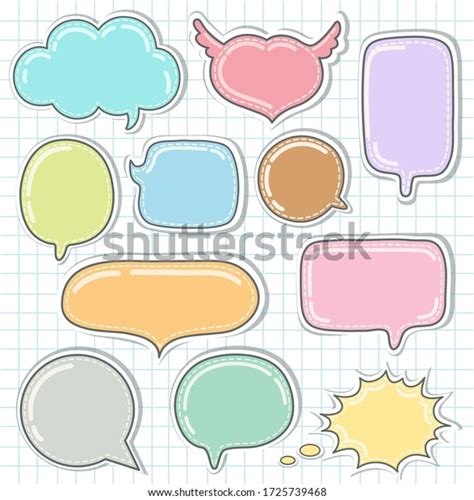 Text Box Cute Stock Vectors Images Vector Art Shutterstock