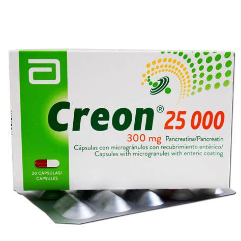 Creon 25 000 300mg X 20 Capsulas Siman El Salvador