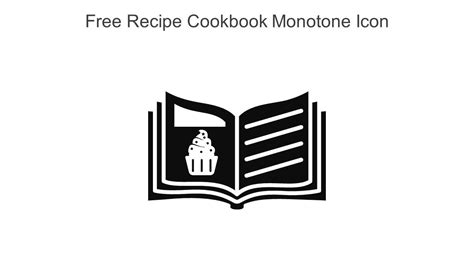 Free Recipe Cookbook Monotone Icon In Powerpoint Pptx Png And Editable Eps Format PPT PowerPoint