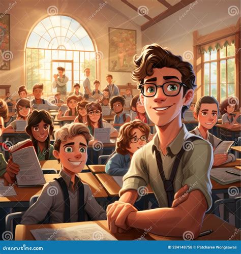 Libraries Classrooms Cartoon Stock Illustration Illustration Of Person Library 284148758