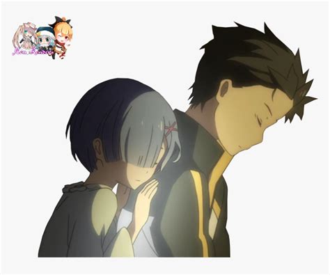Subaru And Rem Re Zero Couples Hd Png Download Kindpng