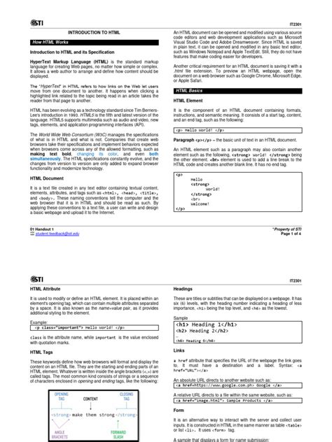 01handout1 Pdf Html Html Element 01handout1 Pdf Html Html Element
