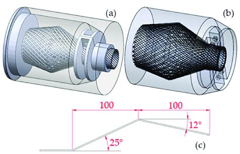 Geometric Models Used In Pouring Simulation A End Fitting Model B