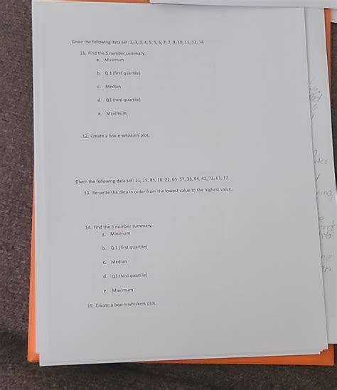 Solved Given The Following Data Set Chegg