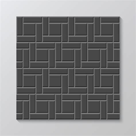 Premium Vector Seamless Black Cobblestone Masonry Texture Pavement Slab Decorative Sidewalk