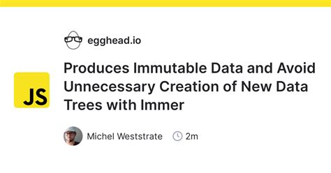Produces Immutable Data And Avoid Unnecessary Creation Of New Data