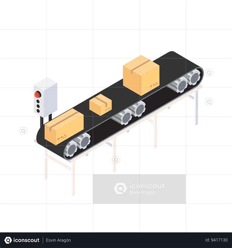 Warehouse Conveyor Belt Animated Icon Free Download E Commerce