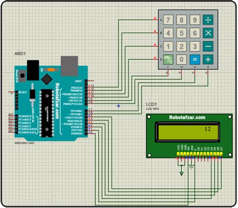 آموزش کامل راه اندازی کیپد با آردوینو ربات افزار