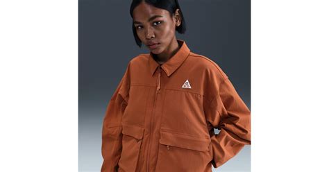 Nike Acg Smith Summit Uv Resistant Jacket In Brown Lyst