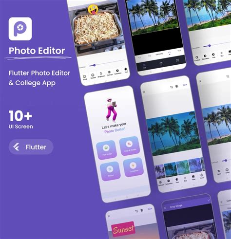 Flutter Photo Editor App Photo Editor Iqonic Design