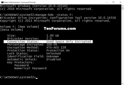 Check Bitlocker Drive Encryption Status In Windows 10 Tutorials
