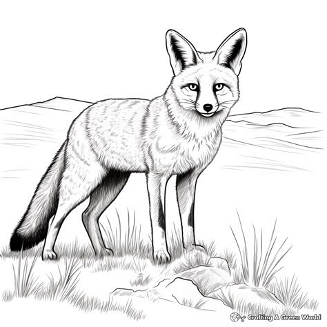 Realistic Fox Coloring Pages Free And Printable