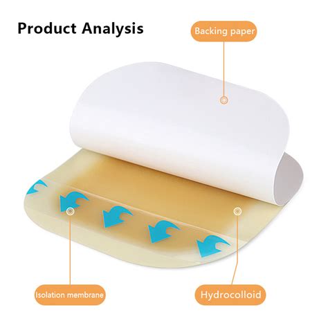 Hydrocolloid Dressing Edge Pressing Type Application Heel Self Adhesive