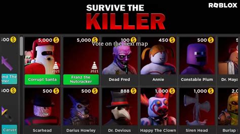 Roblox Survive The Killer Christmas Update 2023
