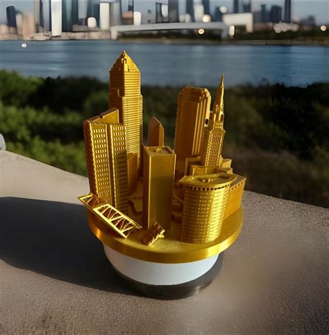 Cleveland Skyline 3d Model Desktop New 2024 Sherwin Williams World