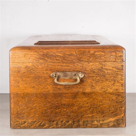 119th Century Oak And Brass Silverware Chest Circa 1890 For Sale At