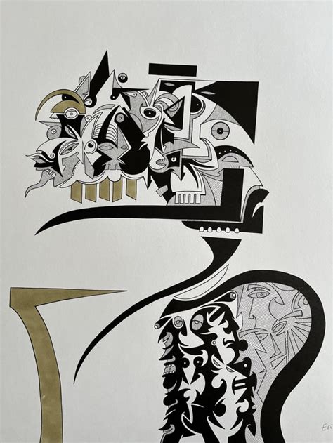 “decade Of Aversion” Me Ink Drawing On Paper 2023 Rtheartoferichagan