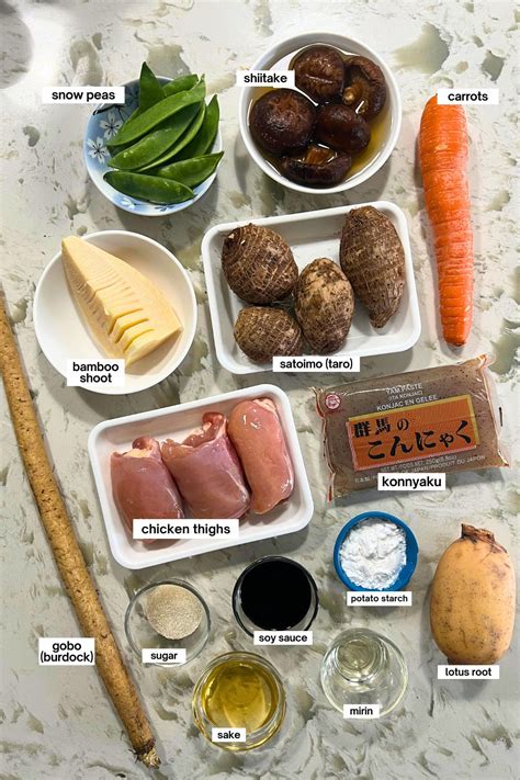 Chikuzenni Simmered Chicken And Vegetables 筑前煮 Okonomi Kitchen