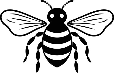 Bee Clipart Black White Vector Art Icons And Graphics For Free Download