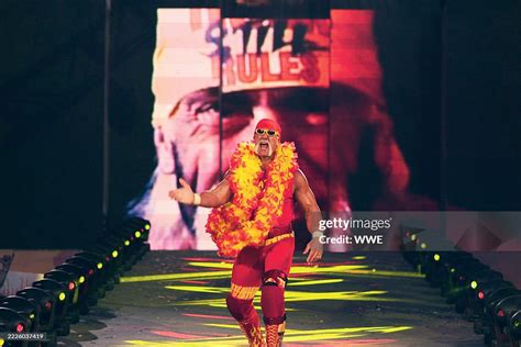 Hulk Hogan Makes His Entrance During Wrestlemania Xix On March 30