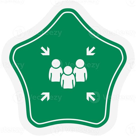 Sticker Assembly Point Emergency Life Evacuation Disaster Threat